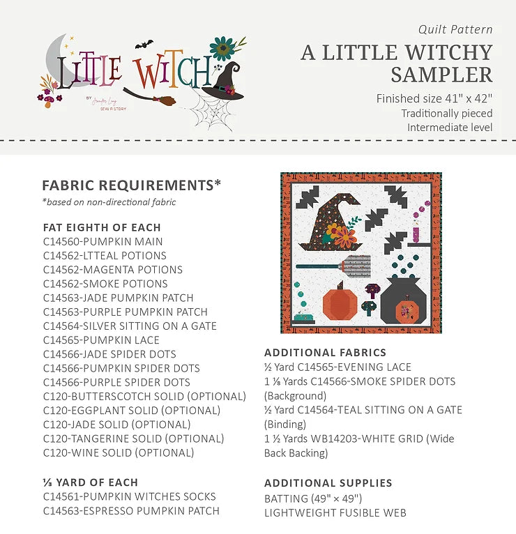 A Little Witchy Sampler by Sew a Story-Pattern – Threads That Bind Maxwell